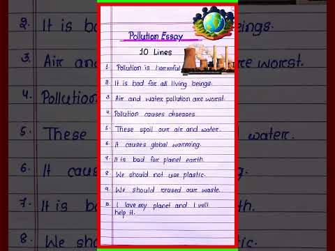 10 lines essay on pollution in english l Pollution Essay in English l #pollutionessay