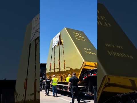 💰 World's Biggest Gold Bar on the Move! (10,000+ KG) 😱🔥