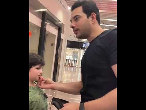 kanwar Arslan with his family! Fatima Effendi with her son's buying candies