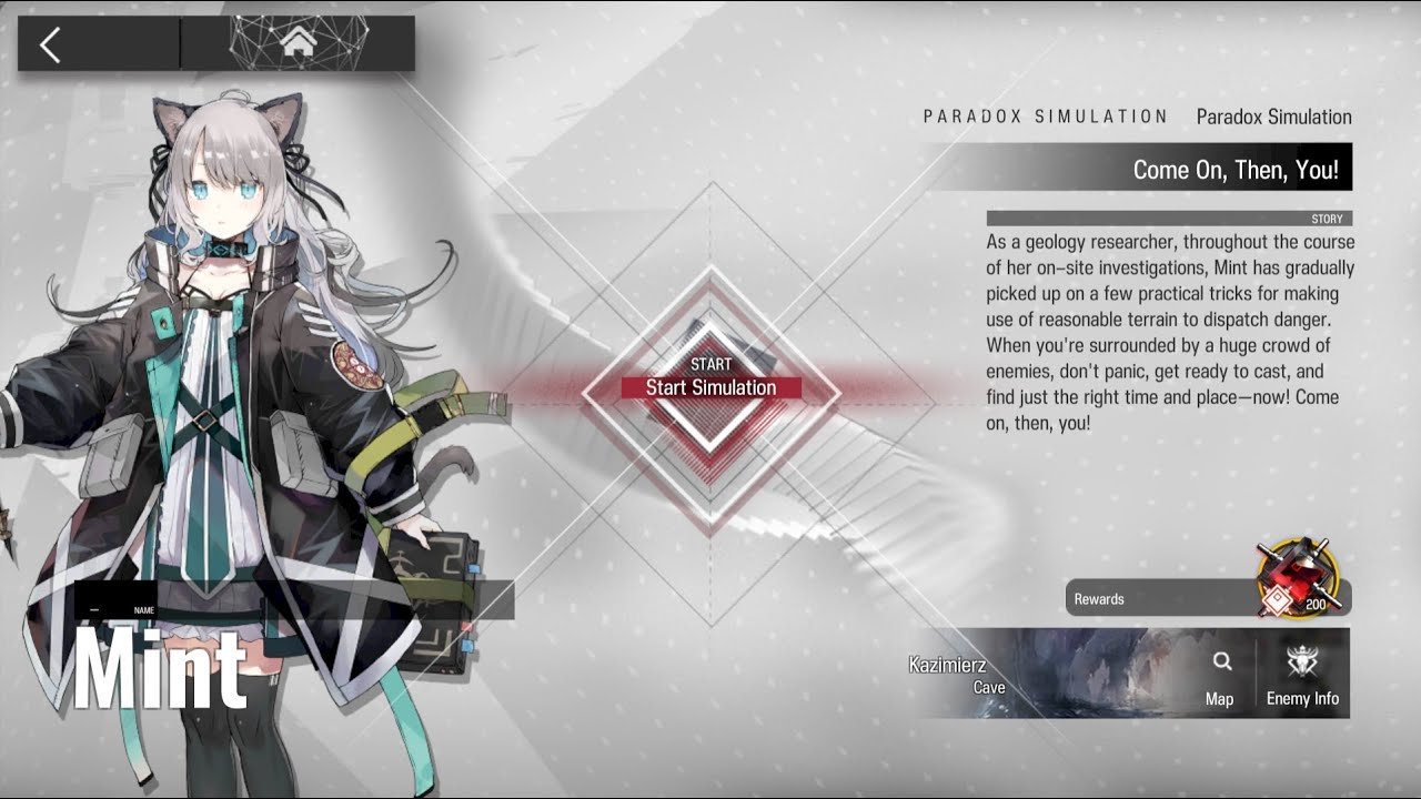 Arknights Paradox Simulation Mint Guide