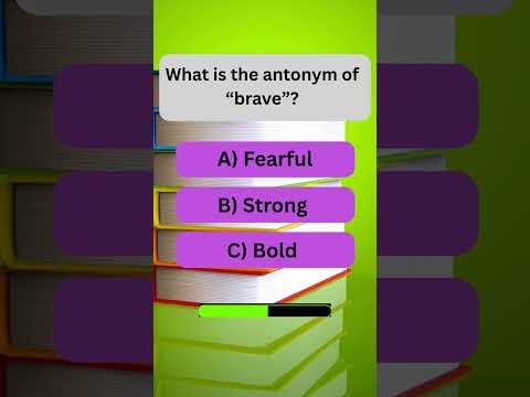 What is the antonym of “brave”? #trivia #quizapp #gerryconnolly #miबनामdc #ytshorts #english