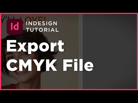 Export RGB file to CMYK PDF in Indesign (1min)