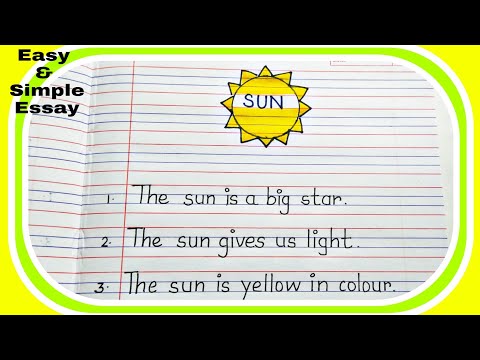 the sun essay | Sun essay | essay on sun | English essay