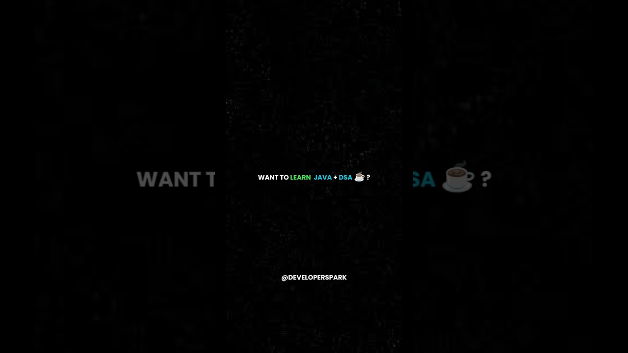 Learn Java + DSA 🔥 #coding #programming #java