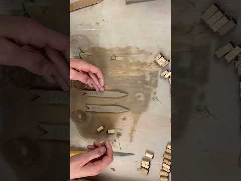 Handmade Ceramic Herbs Marker. Small Garden improvements