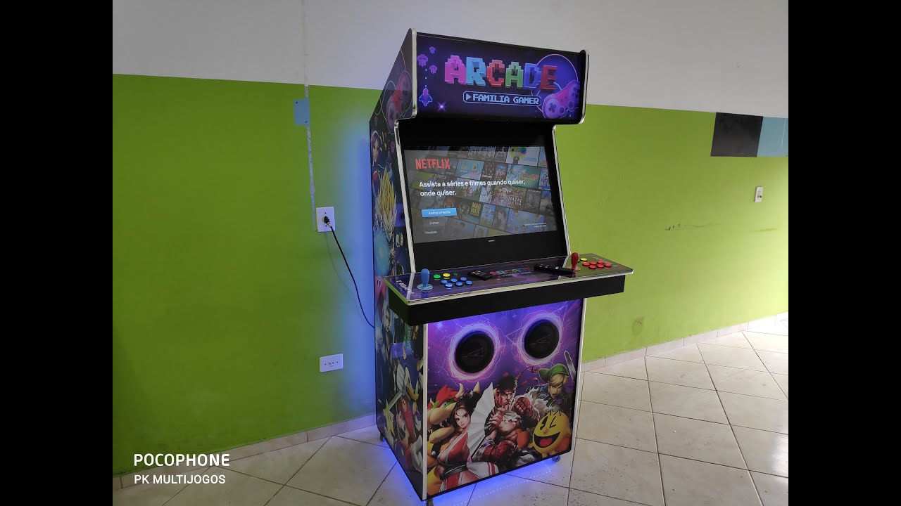 Fliperama Led Arcade Smart TV 32 pol - PK Multijogos