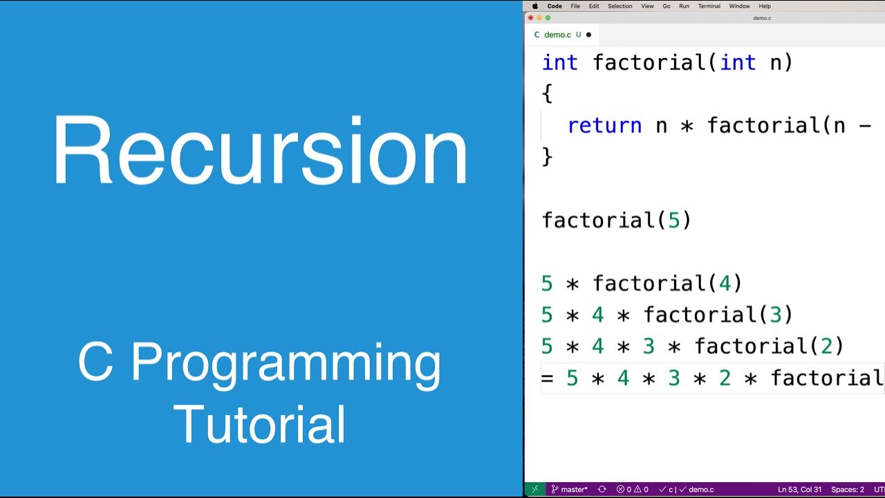Recursion | C Programming Tutorial