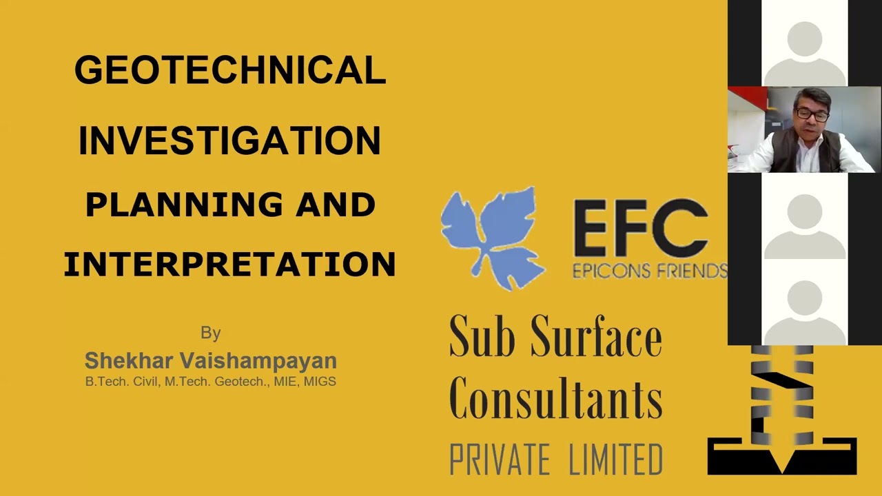 Webinar 128   Geotechnical Investigation   Planning & Interpretation Part I