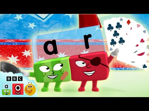 Letter Team AR and Pirate Alphablocks | Learn to read
