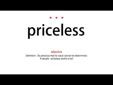 How to pronounce priceless - Vocab Today
