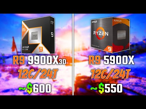 AMD RYZEN 9 9900X3D vs RYZEN 9 5900X | Test in 6 Games