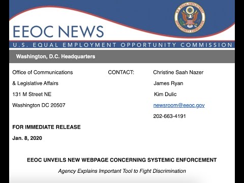 100 in 100: Day 10 - EEOC Releases New Details and Examples of Systemic Discrimination