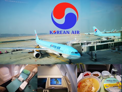 Korean Air Business Class Review - BTS Flight Video!