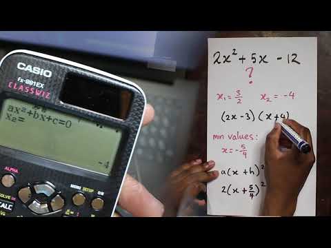 Solving Quadratic Equations on your Calculator
