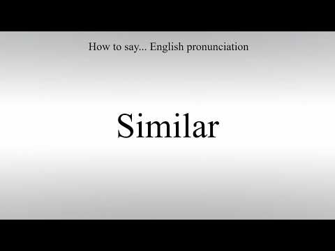 How To Pronounce Similar - How To Say: American pronunciation