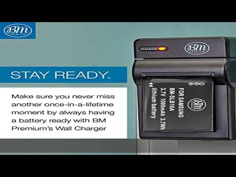SLB-10A Battery and Battery Charger for Samsung EX2F HZ15W SL202 SL420 SL620 SL820 WB150F WB250F WB