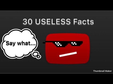 30 USELESS Facts that will make you question the meaning of life