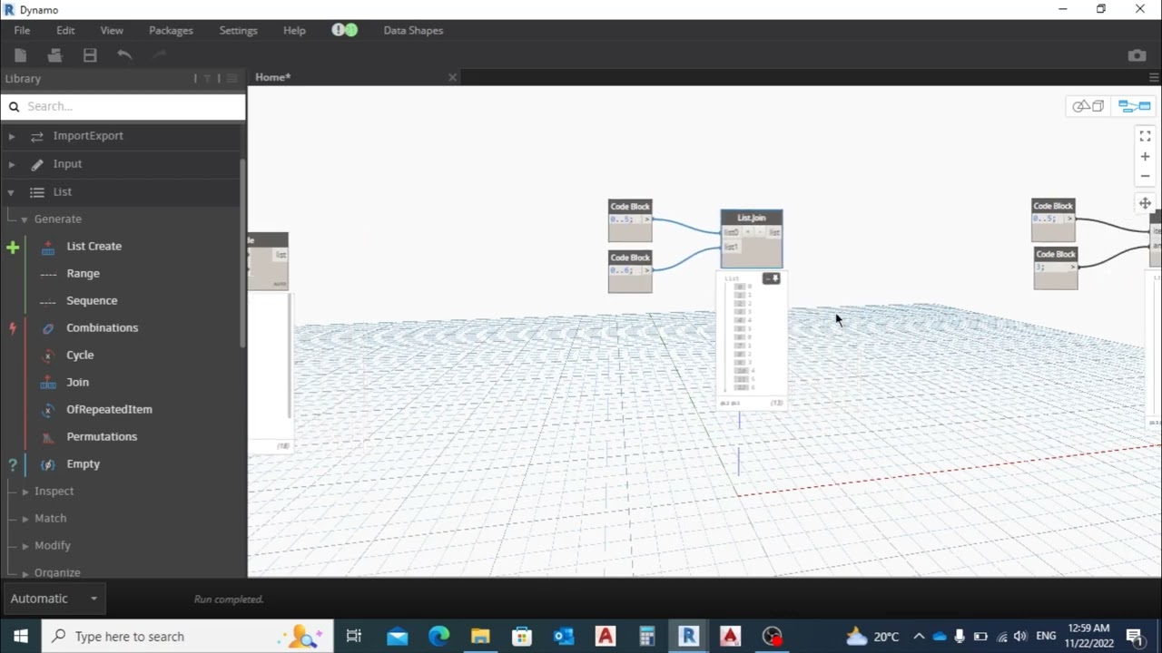03- Working with Lists of Lists in dynamo