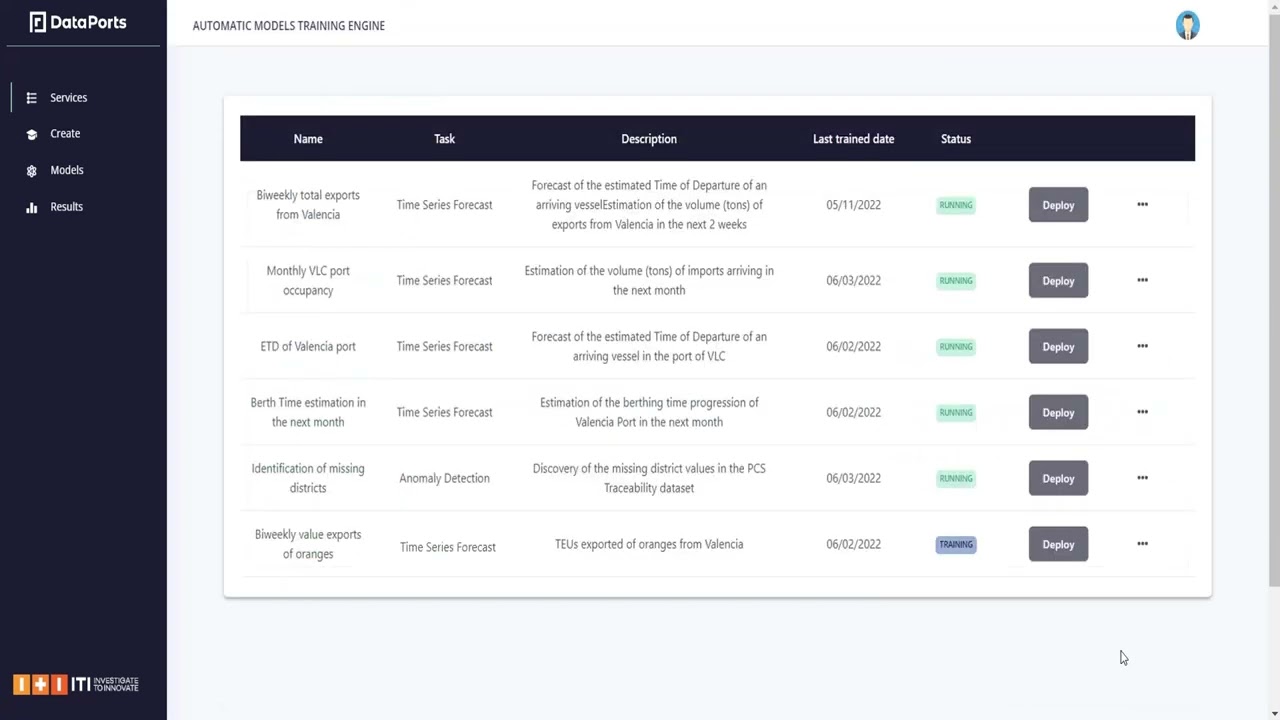 Automatic Model Training Engine demonstration