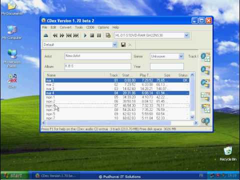 Convert Audio cd to MP3 using CDEX | கற்போம் கற்பிப்போம்