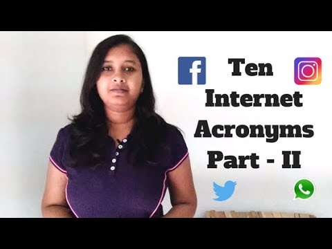 Internet Slang - 10 Internet Acronyms - Words to Know on Social Media - Part II