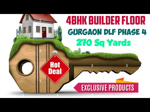 Super Luxury Builder Floor Furnished 4BHK in 270 Sq. Yards Gurgaon DLF Phase 4 for Sale 8851674396