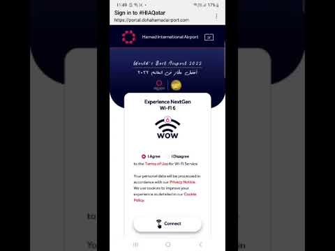 How to connect wifi at Hamad international airport Doha, Qata4
