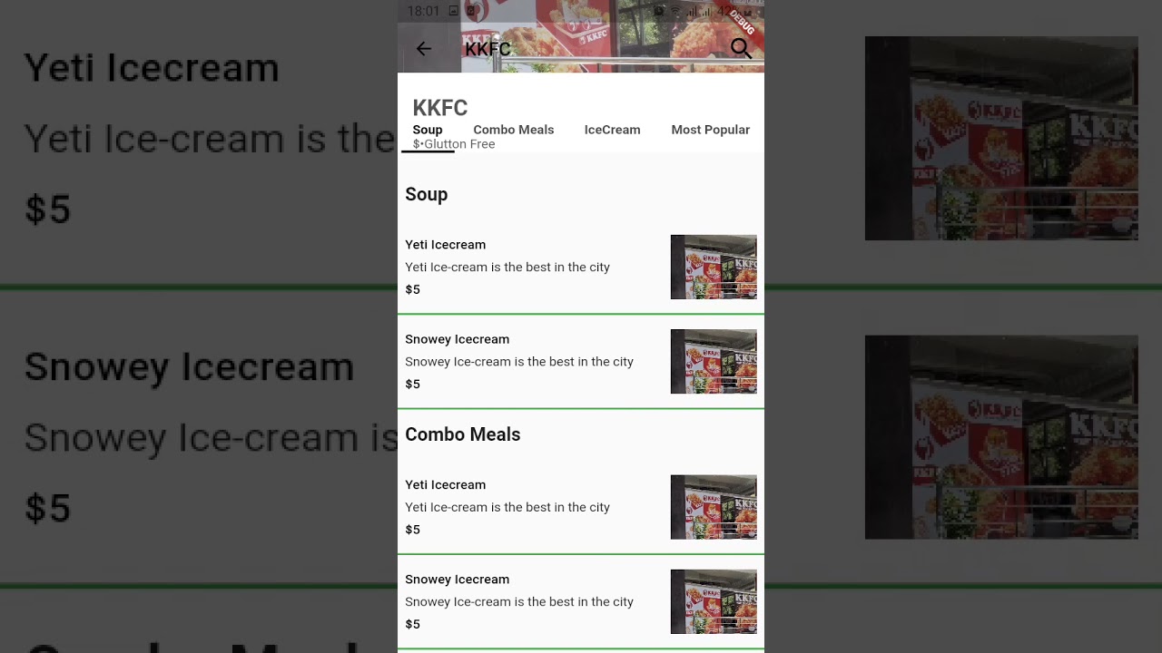 Uber-Eats like scrolling effect on flutter app