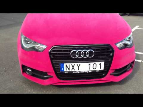 Audi A1 Wrapped in Pink Velvet [Video] - autoevolution