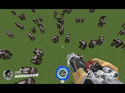 마인워치 ( Minewatch Mod ) 모드 - 오버워치를 마인크래프트에서 엄청난 퀄리티로 즐겨보자! - 한마포