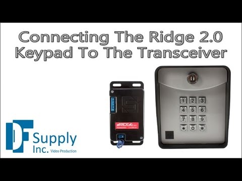 How To Pair Your Ridge 2.0 Keypad To The Transceiver