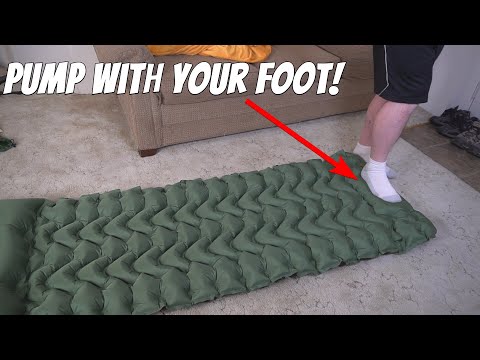 KingCamp Camping Sleeping Pad Review - 77"x27" Ultralight Sleeping Mat Built-in Foot Pump and Pillow