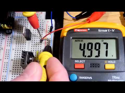 L7805 7805 linear voltage regulator introduction for beginner learning electronics components