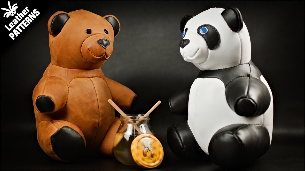 Leather Teddy bears tutorial