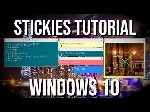 Free Windows 10 Sticky Notes Alternative ~ Stickies Tutorial for Beginner