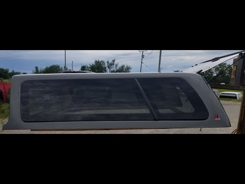 Walkaround used Leer fiberglass Cab high truck camper shell for sale 04-08 Ford F150 6.5' bed 1C