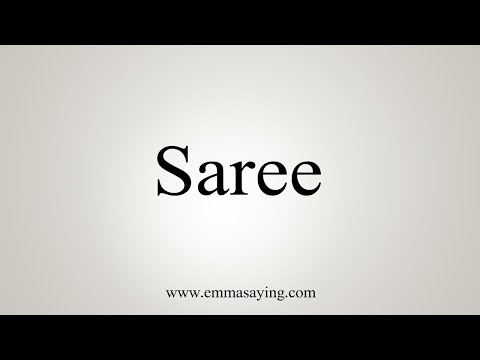 How To Say Saree