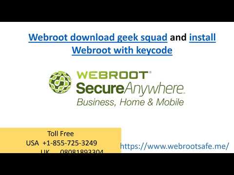 How can you install Webroot com safe?