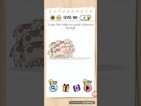 Brain test level 189 I saw the riddle gameplay