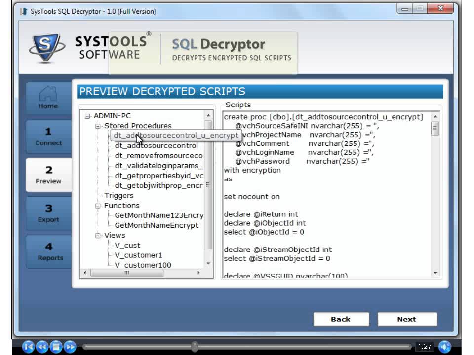 SQL Decryptor Software