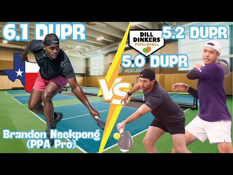 Top Dill Dinkers Pro's Vs Top 75 PPA Brandon Nsekpong~!