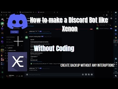 How to Make a bot like Xenon #discordbot #xenonbot #freecode #source #freebackup #freeserverbackup