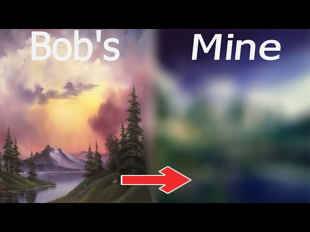 1280*2560 Terrain attempted Bob Ross Painting in Minecraft Minecraft Map
