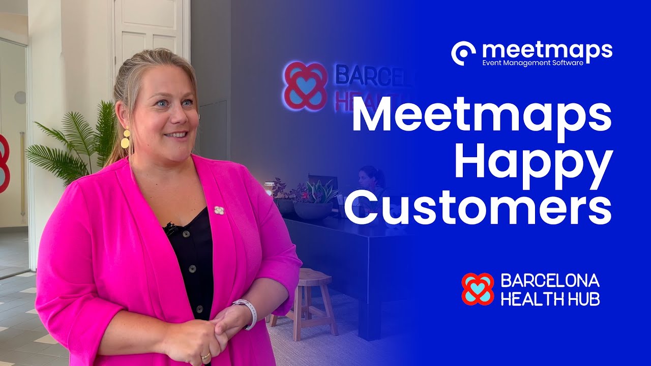 How does Barcelona Health Hub use the all-in-one platform of Meetmaps?