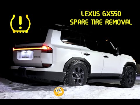 Lexus GX550 Spare Tire Removal *** HOW TO ***