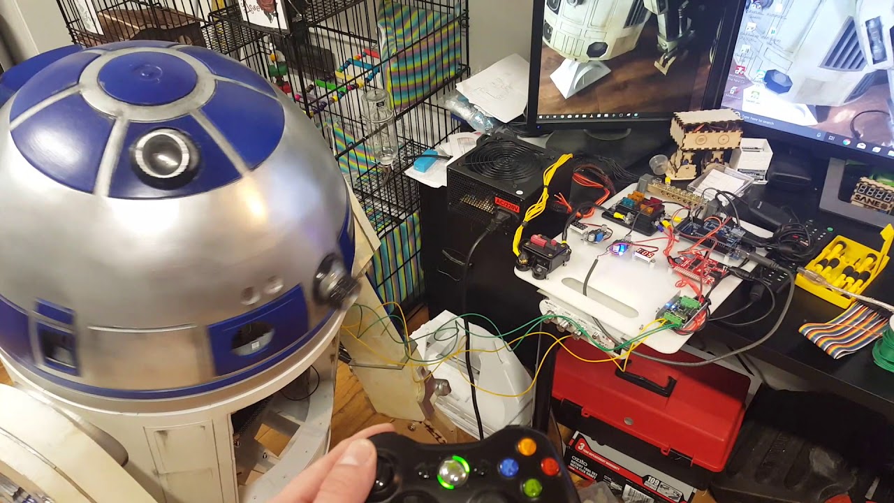 R2D2 padawan 360 dome spinning
