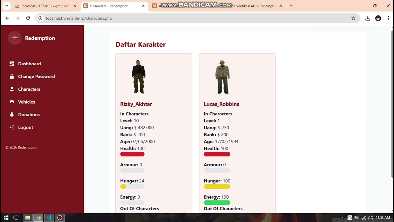 SA-MP WEB USER CONTROL PANEL(UCP) 
