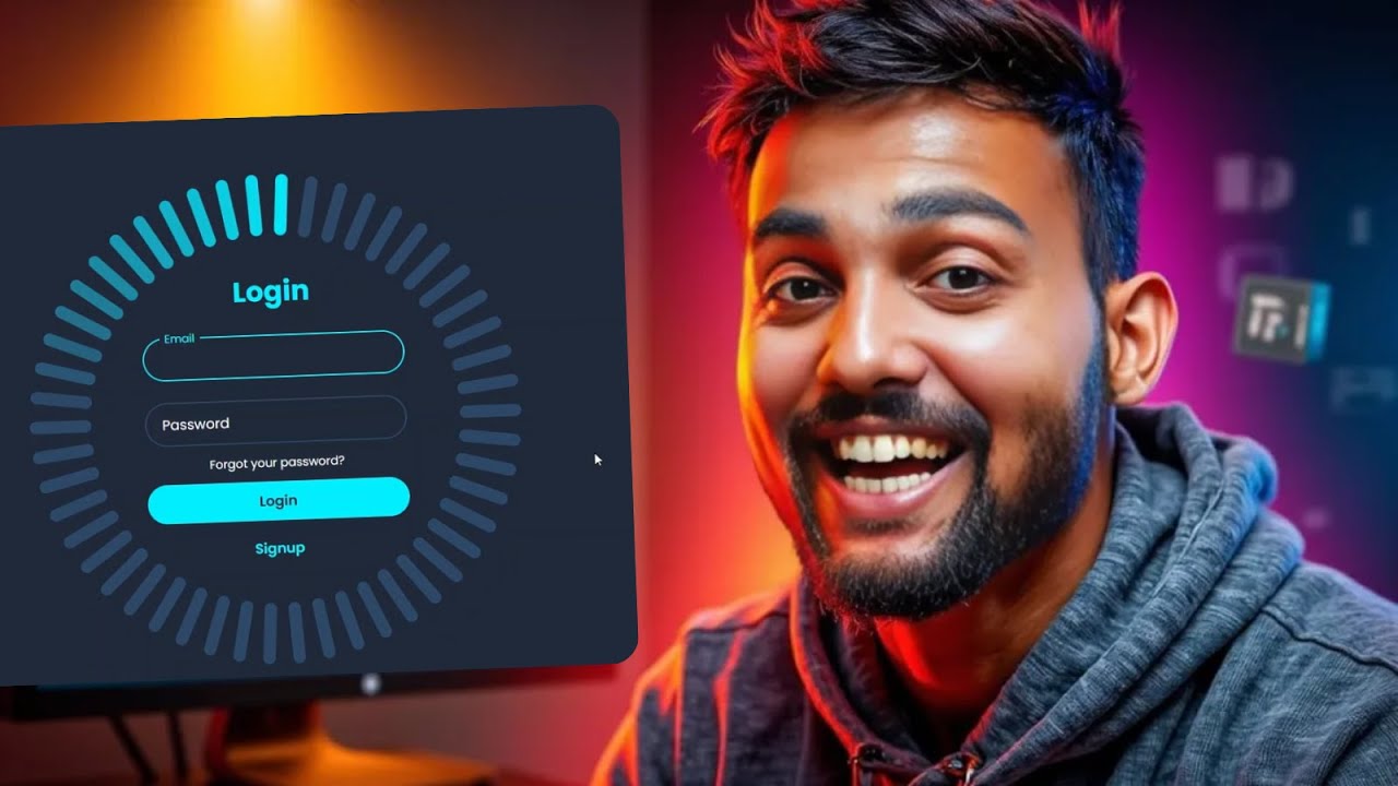 I built an Modern Animated Login form with HTML & CSS | Source Code | AsmrCodes