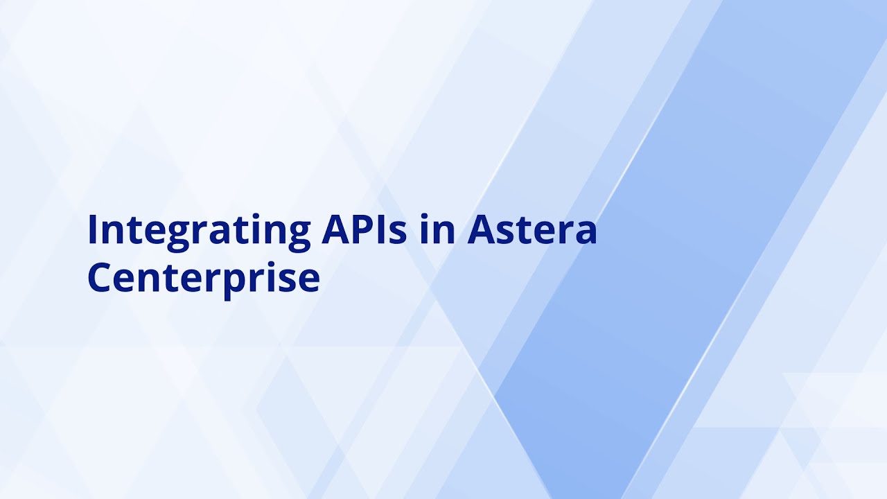 Integrating APIs In Astera Centerprise