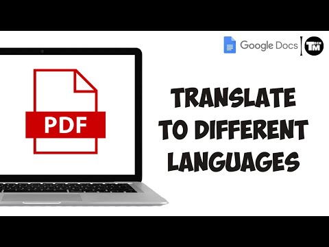How To Translate PDF Files To Different Languages | Google Docs Translate PDFs
